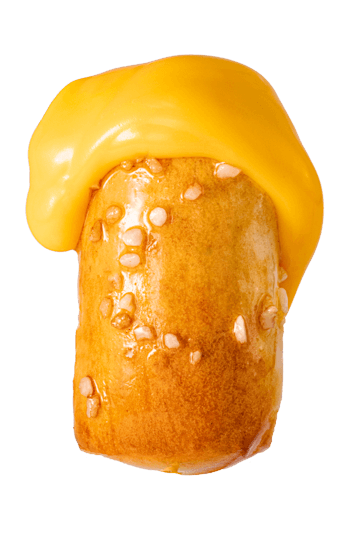 Salted Pretzel Bite with Cheese Sauce - Pretzelmaker